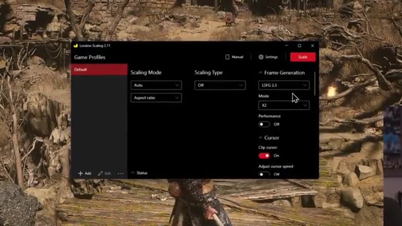 Lossless Scaling on Windows 11