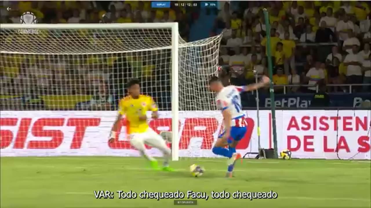 ELIMINATORIAS 2026 | REVISIÓN VAR | COLOMBIA vs. PARAGUAY | MINUTO 20