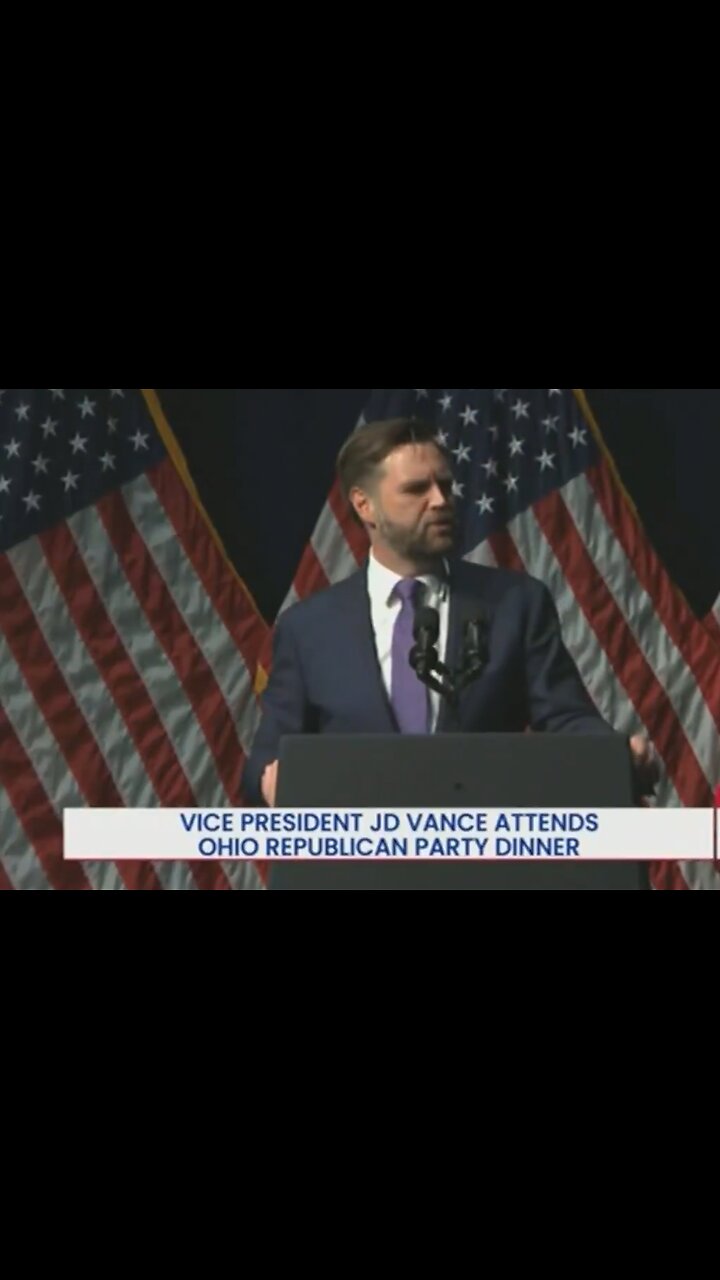 JD Vance Throws Up Middle Finger During Speech