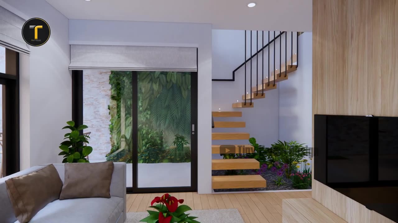 Modern Tiny House _ 2Storey house Design 5m x 7m with Swimming pool