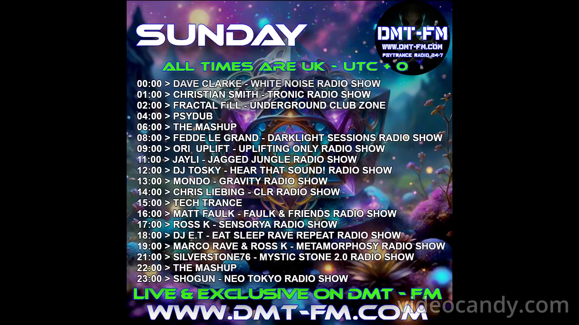 DMT-FM Weekly Schedule Monday 09-06-2025 - Sunday 15-06-2025