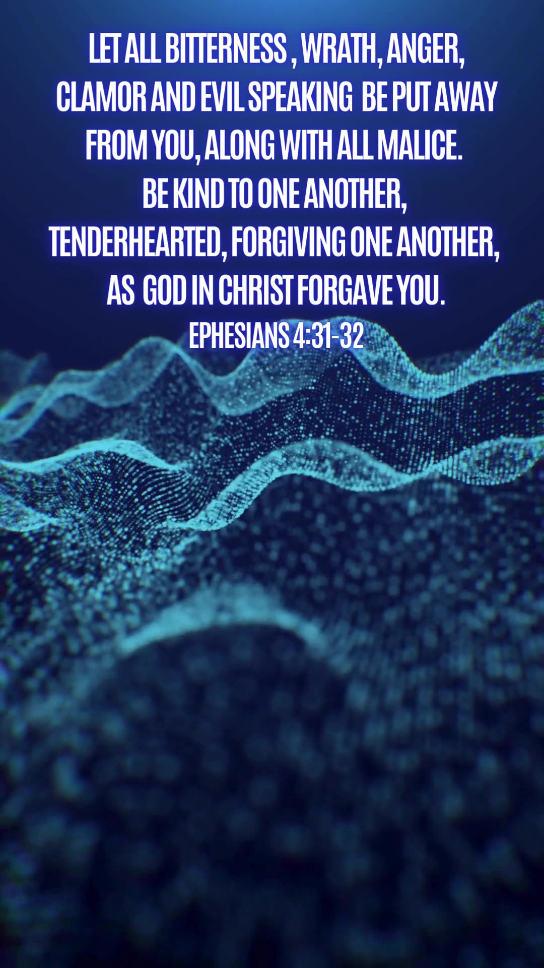 Get rid of all bitterness, rage, anger