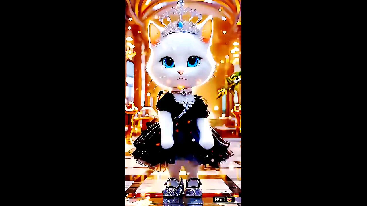 The Royal Cat Dances in a Stunning Look!"