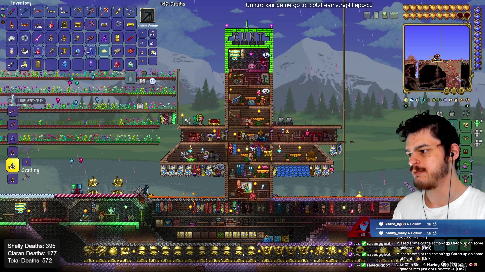 Terraria Master Mode🏡 🎮 Crowd Control ON ⚠ All The House are Dead ☠ ...