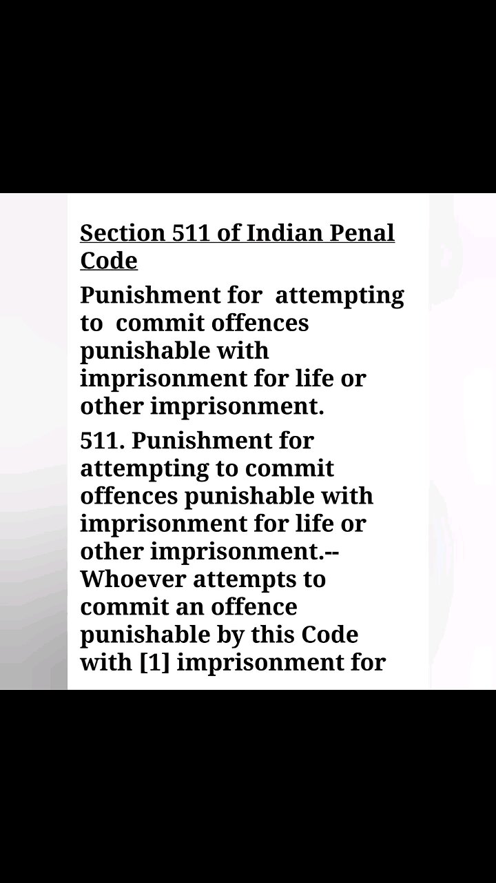 Section 511 of Indian Penal Code
