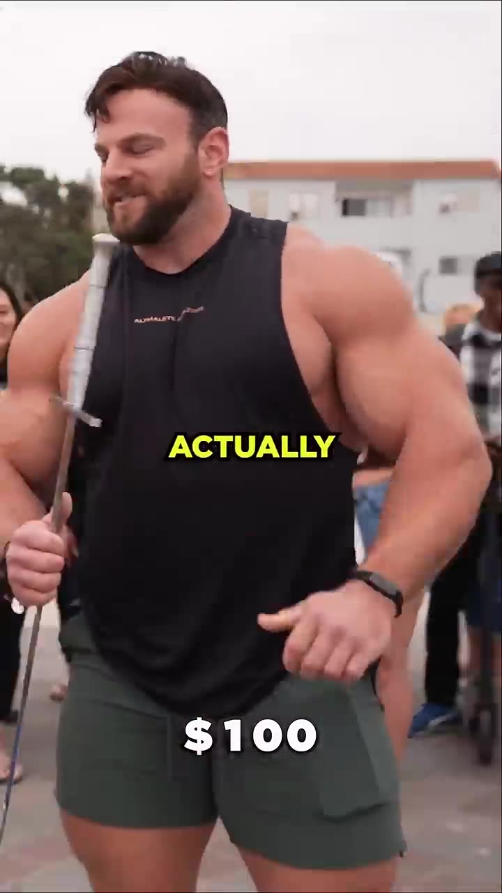 300lbs Bodybuilder VS King Arthur’s Sword