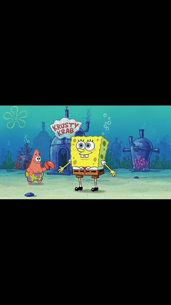 Epic SpongeBob Animation: Heroic Beach Pose! 🏖️💪