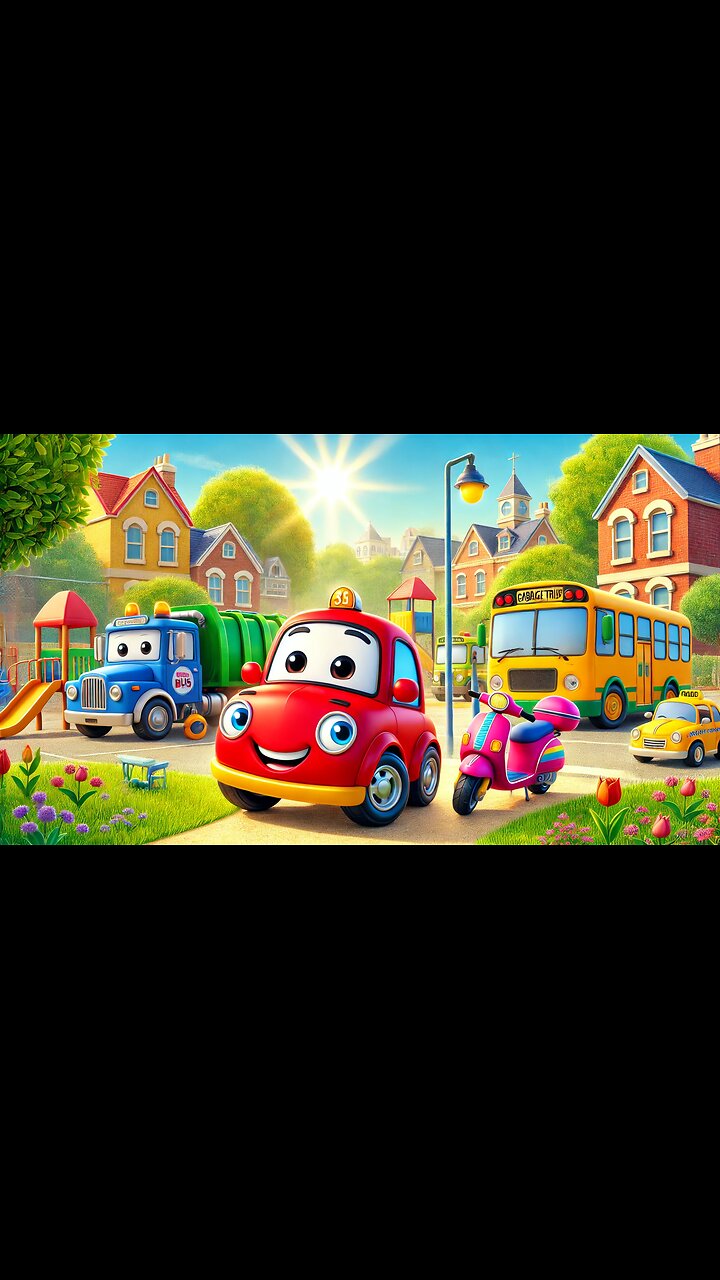 Benny the Brave Little Car story for kids in english