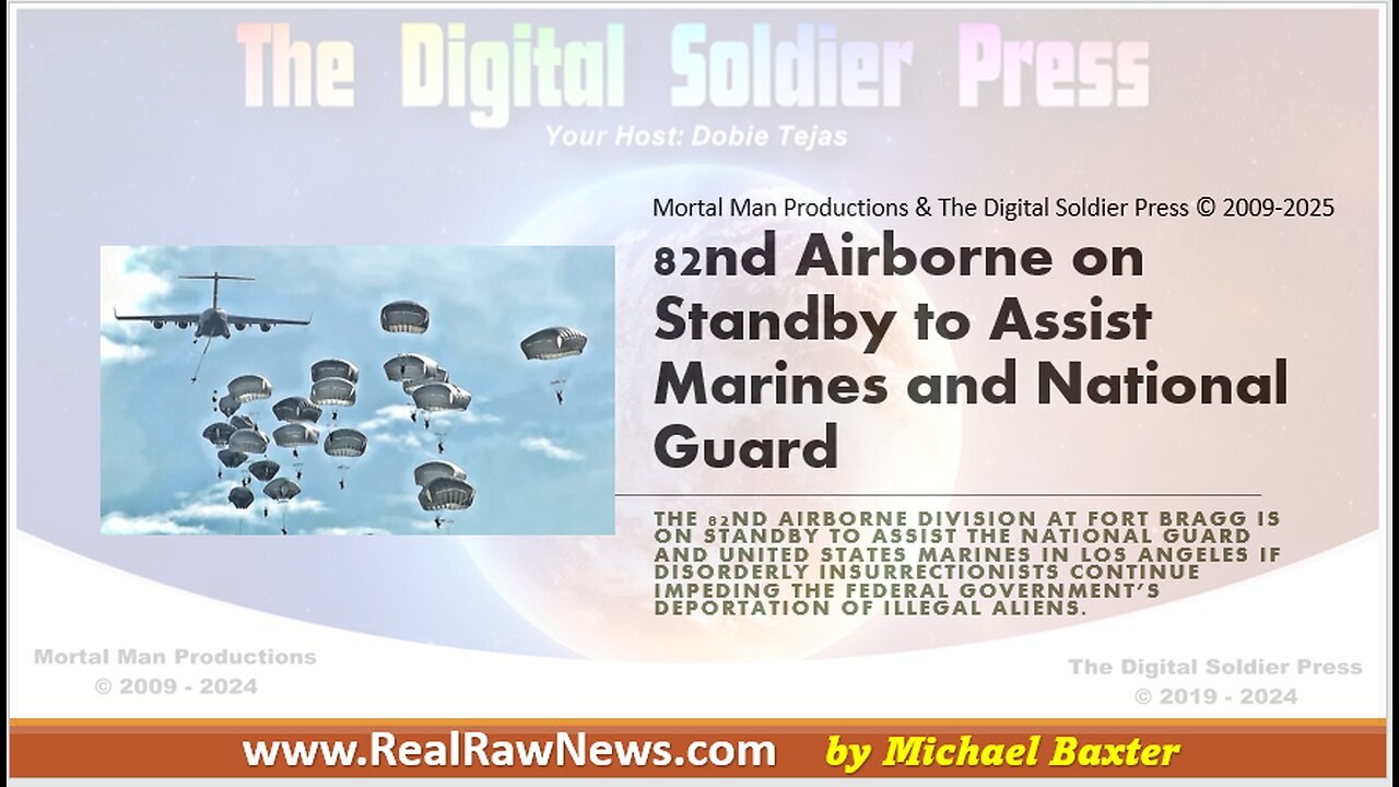82nd Airborne on Standby to Assist Marines and National Guard