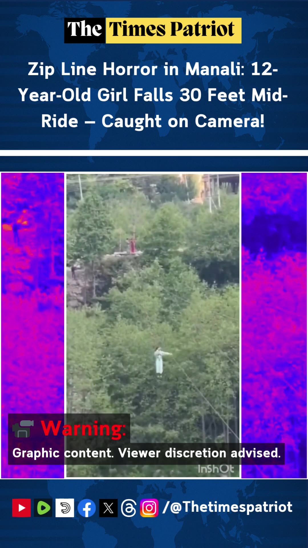 Zip Line Horror in Manali: 12-Year-Old Girl Falls 30 Feet Mid-Ride ...