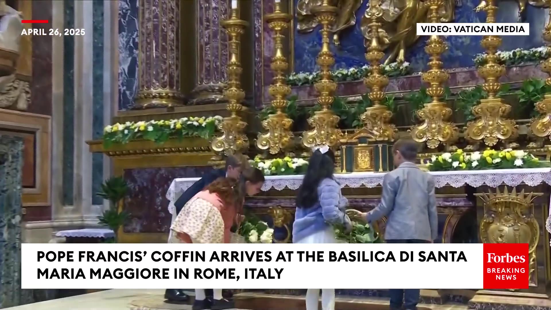 Pope Francis’ Coffin Arrives At His Final Resting Place At The Basilica ...
