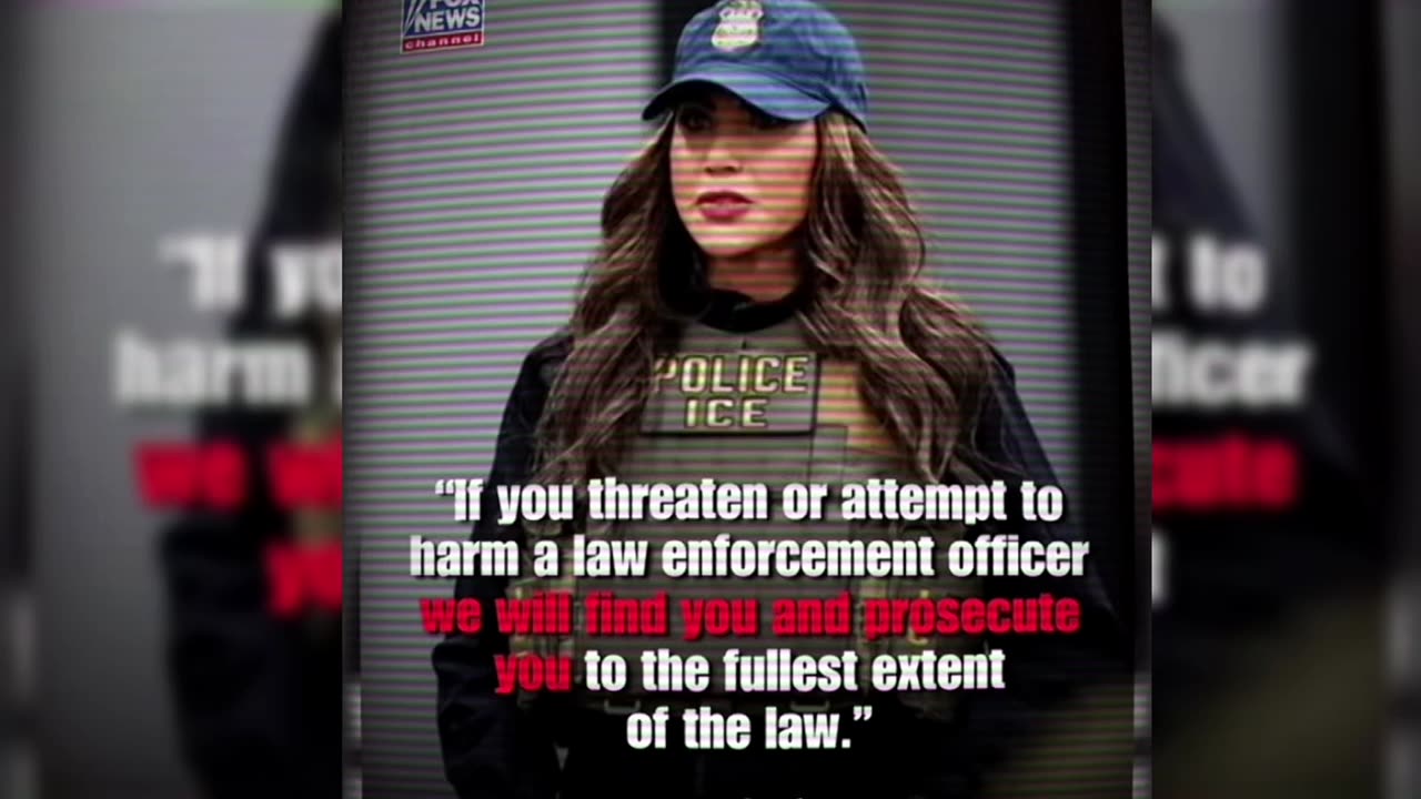 Homeland Security Queen Kristi Noem Defends law enforcement officer