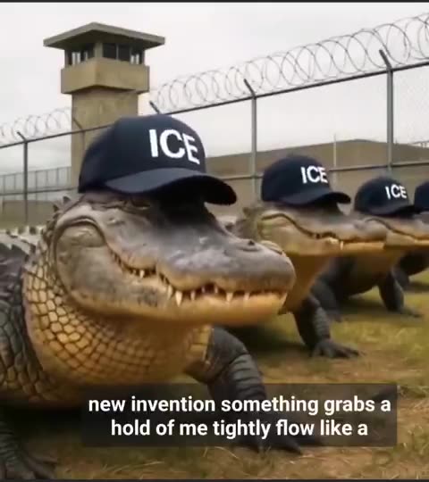 ICE ALLIGATORS at ALLIGATOR ALCATRAZ - GATOR GULAG - LET'S KICK IT! ICE