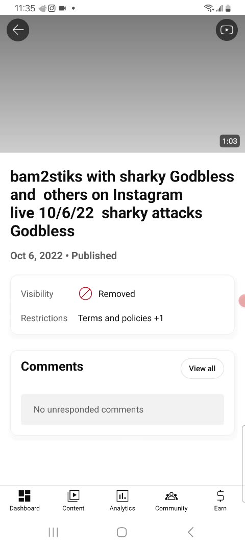 Here proof from youtube studio that got strike and they didn't gived it back but jokes on them ...