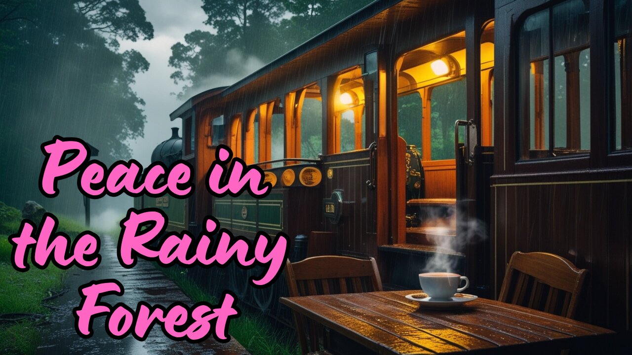 Rainy Forest Train Station Ambience – Steam, Rain & Wind Sounds for ...