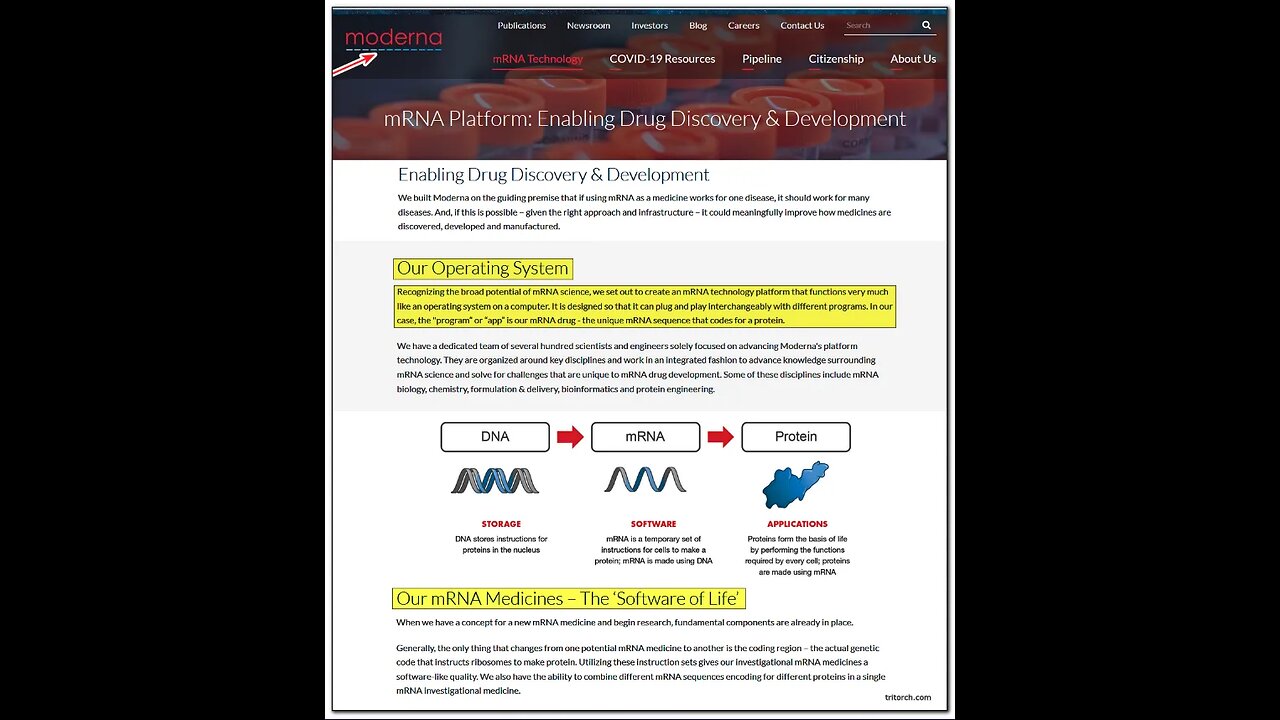 (2017) Former Moderna Chief Medical Officer, Tal Zaks "We're actually ...