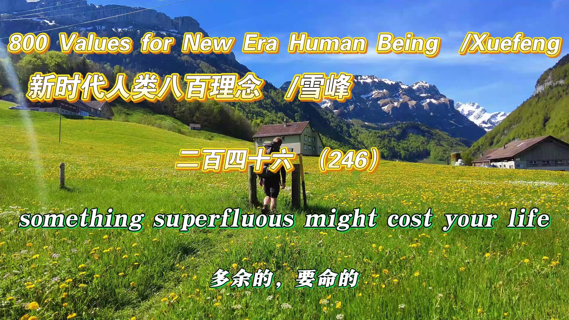 800 Values for New Era Human Being（246）