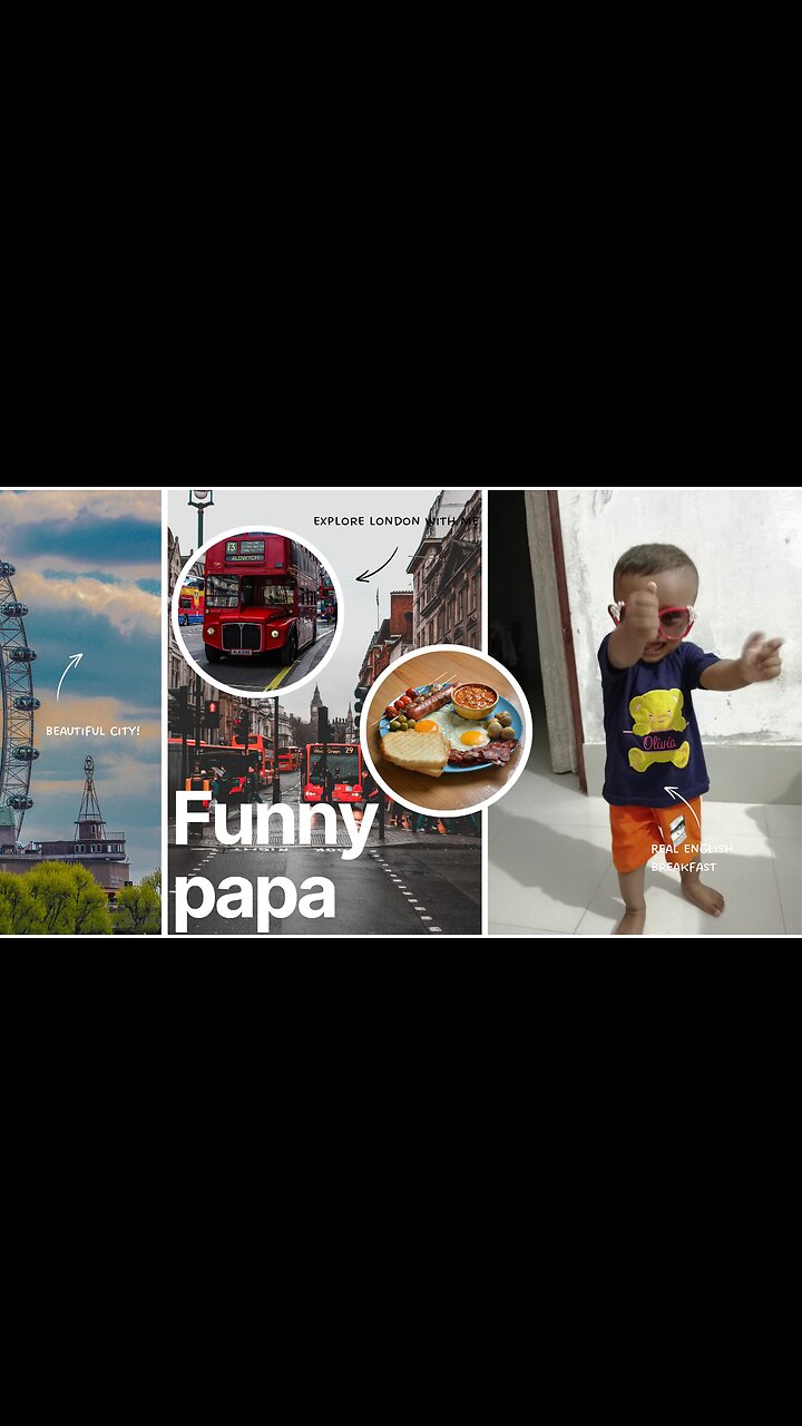 My funny papa is very happy