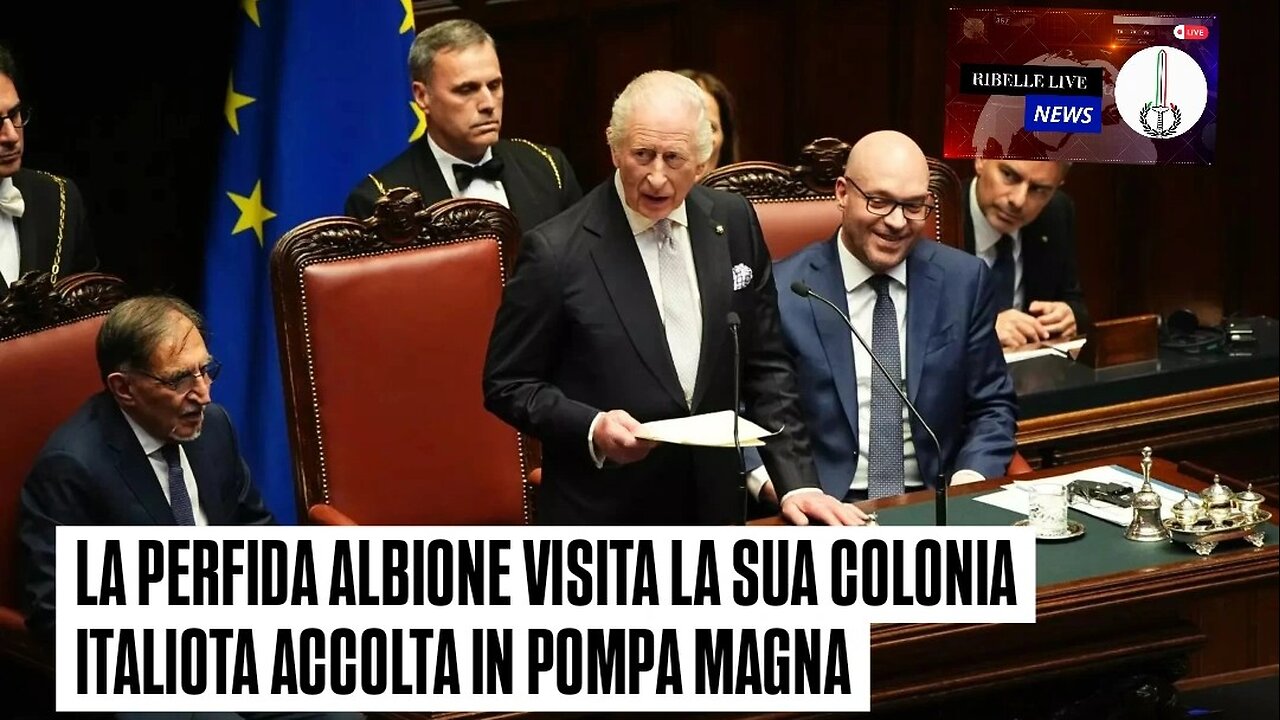 LA PERFIDA ALBIONE VISITA LA SUA COLONIA ITALIOTA ACCOLTA IN POMPA MAGNA
