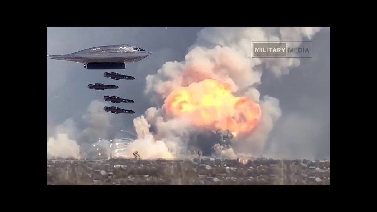 Horrific Attack! US B-2 Stealth Bombers Brutally Bombard Houthi Bunkers in Seconds