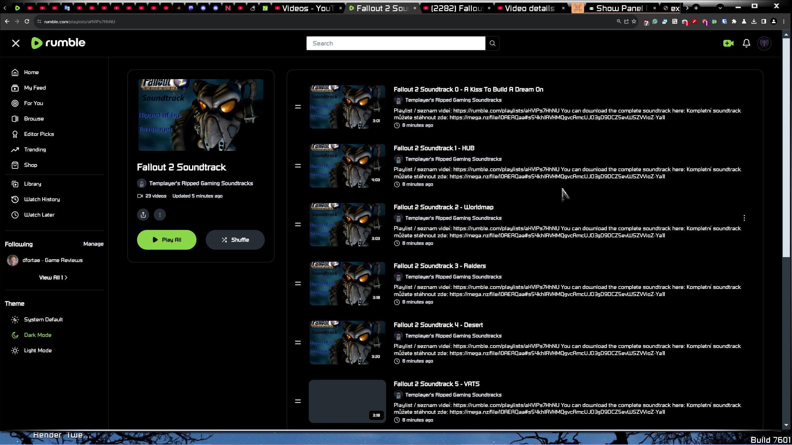 The Fallout 2 Soundtrack is now available on this channel