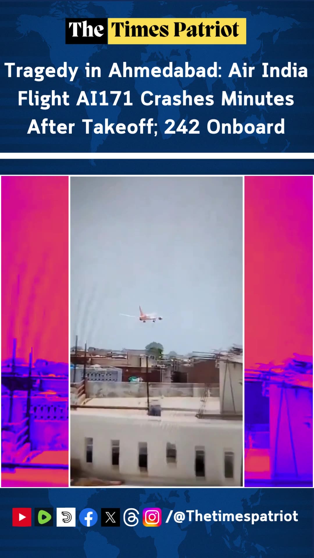 Tragedy in Ahmedabad: Air India Flight AI171 Crashes Minutes After ...