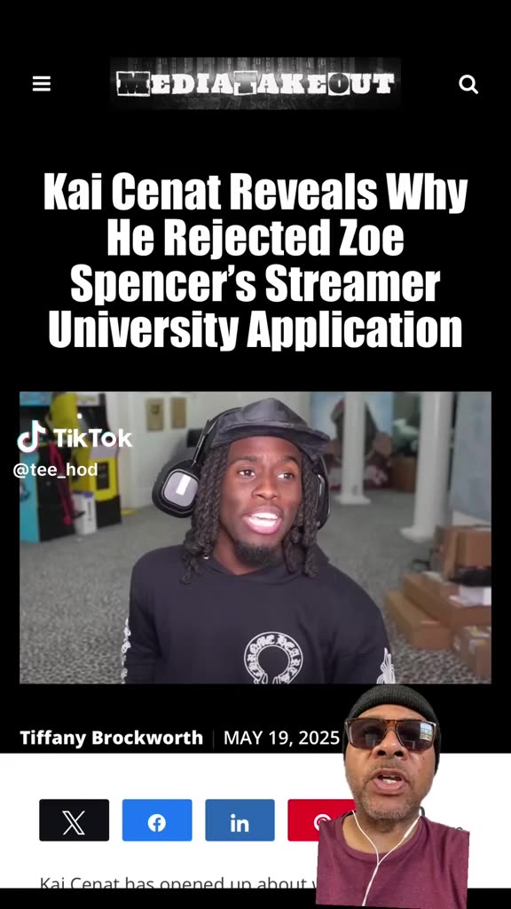 Kai Cenat Reveals Why He Rejected Zoe Spencer’s Streamer University ...