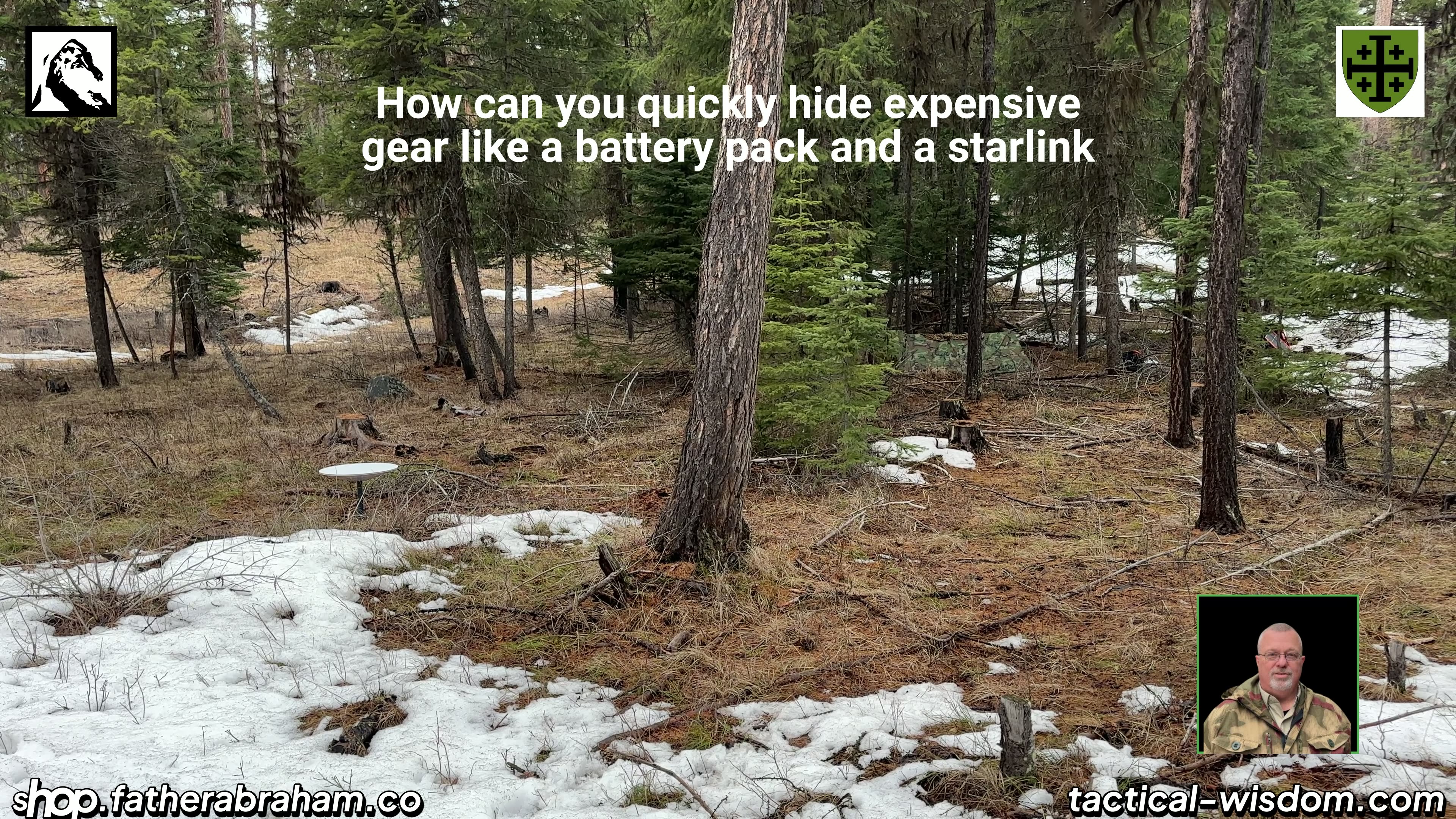 Fieldcraft with Tactical Wisdom: Hide Starlink and Battery Pack