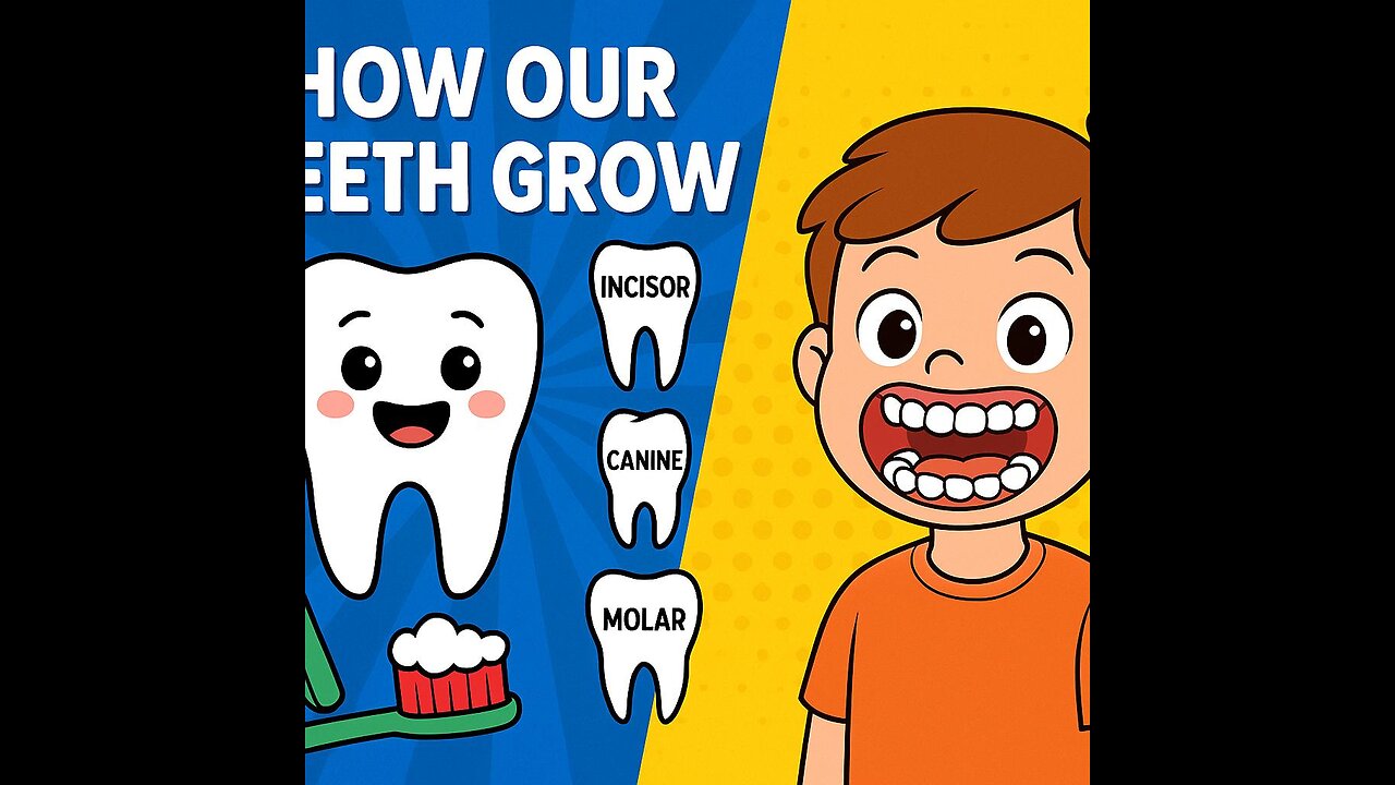 How Our Teeth Grow 🦷 | Types of Teeth & Their Jobs | Curious Cub Kids ...
