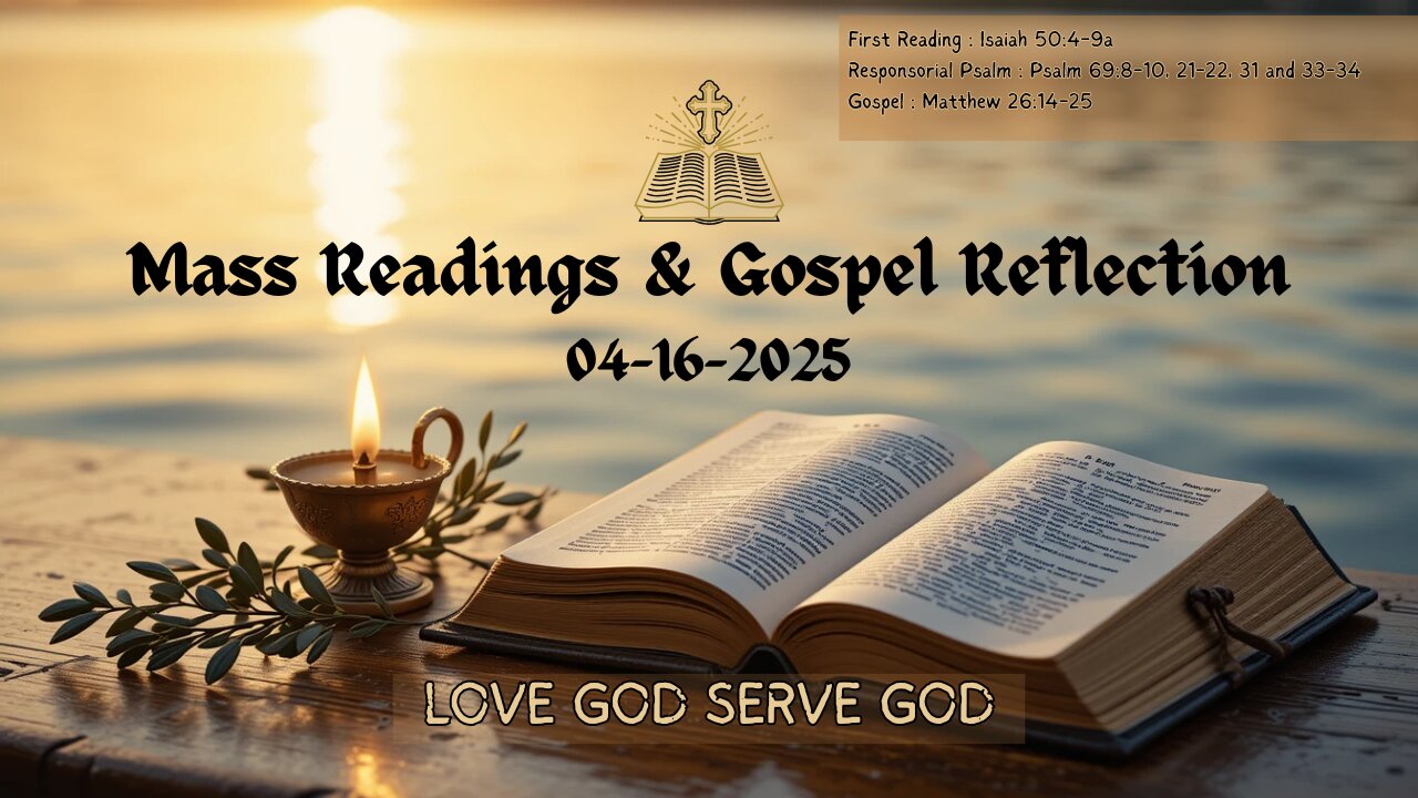 Today’s Holy Mass Readings and Gospel Reflection - Wednesday, April 16,2025
