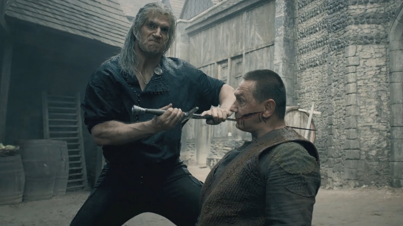 The Witcher _ Blaviken Market Fight Scene Hollywood Movies Clips