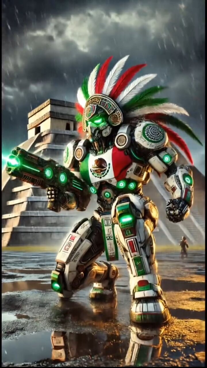 Title: 🤖⚡ "Robot x 🇺🇸 Country Flag Hybrid – The Future of AI & Patriotism!"