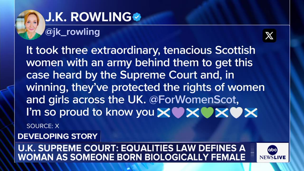 UK Supreme Court: Equalities law defines a woman as someone born ...