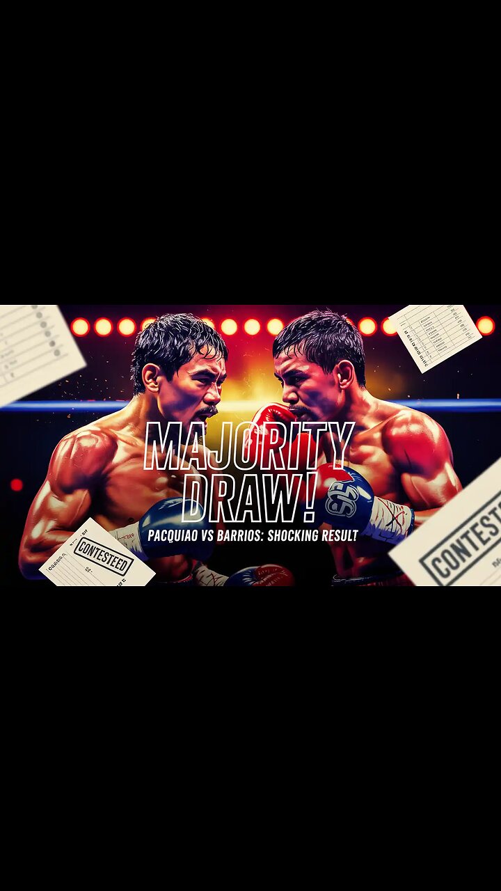 Pacquiao vs Barrios Controversy: Fight Ends in Draw – Who REALLY Won?