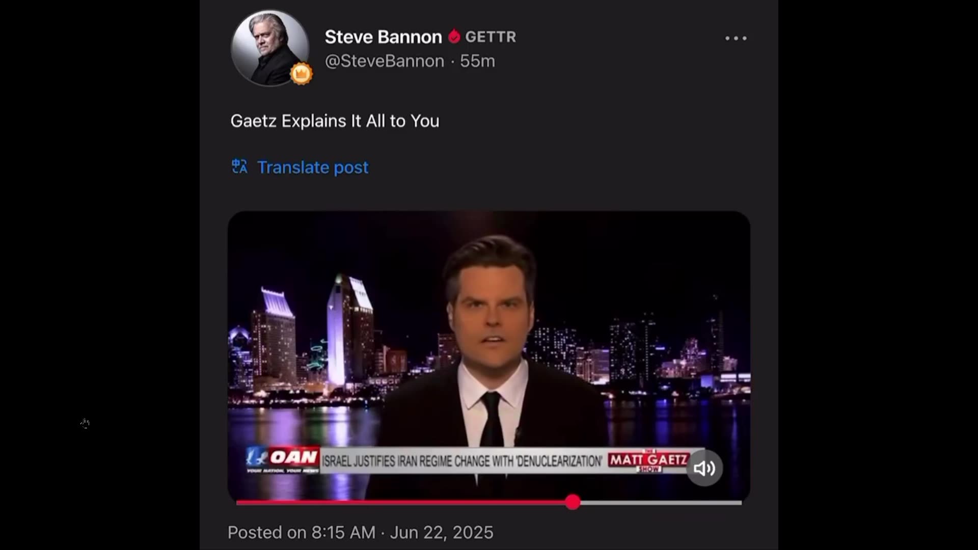 Gaetz Explains It All - MTG with Gaetz on Israel -Iran war - and Israel ...