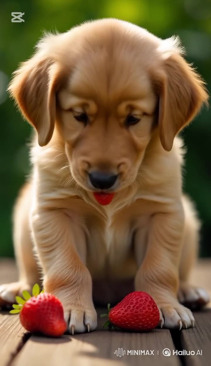 Adorable Puppy Tries Strawberry for the First Time!