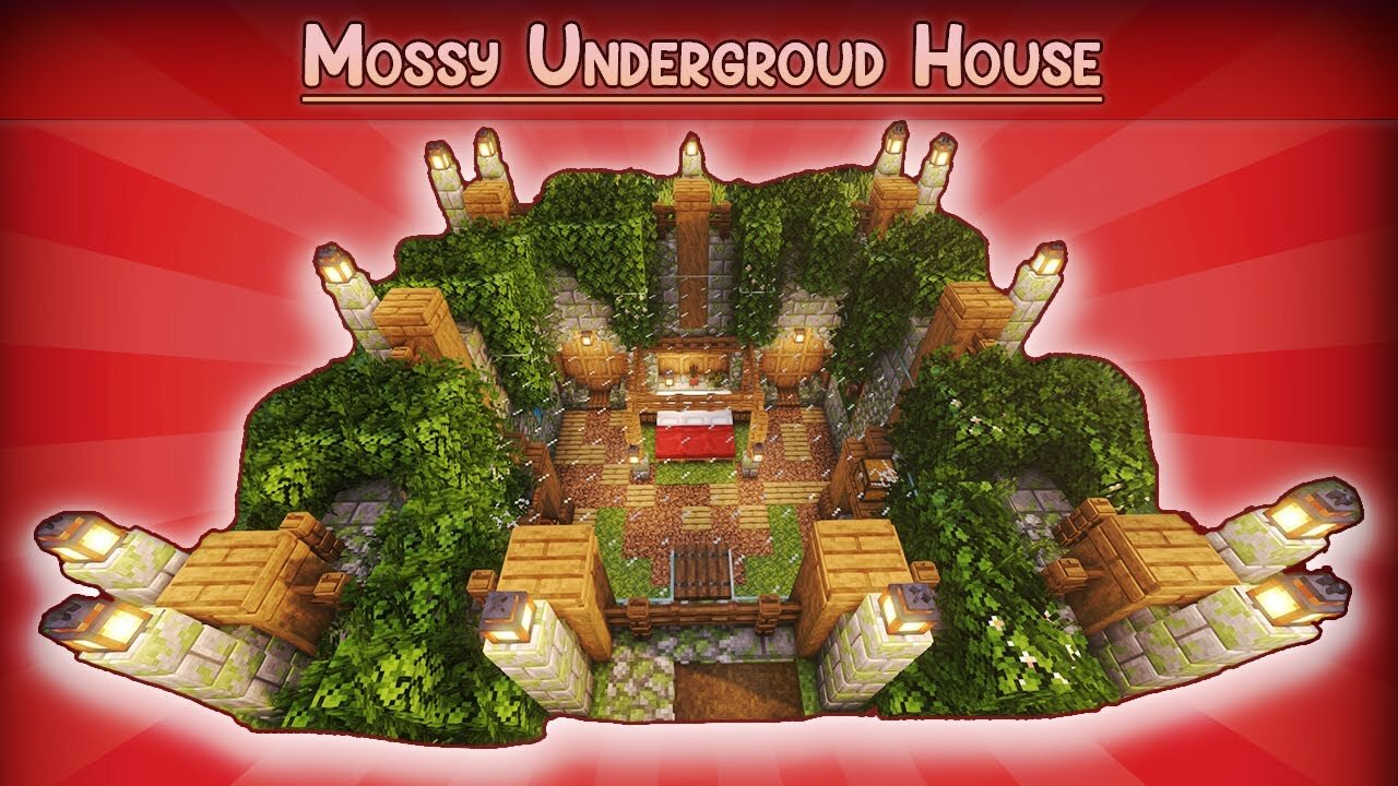 Minecraft Mossy Underground House (Tutorial)