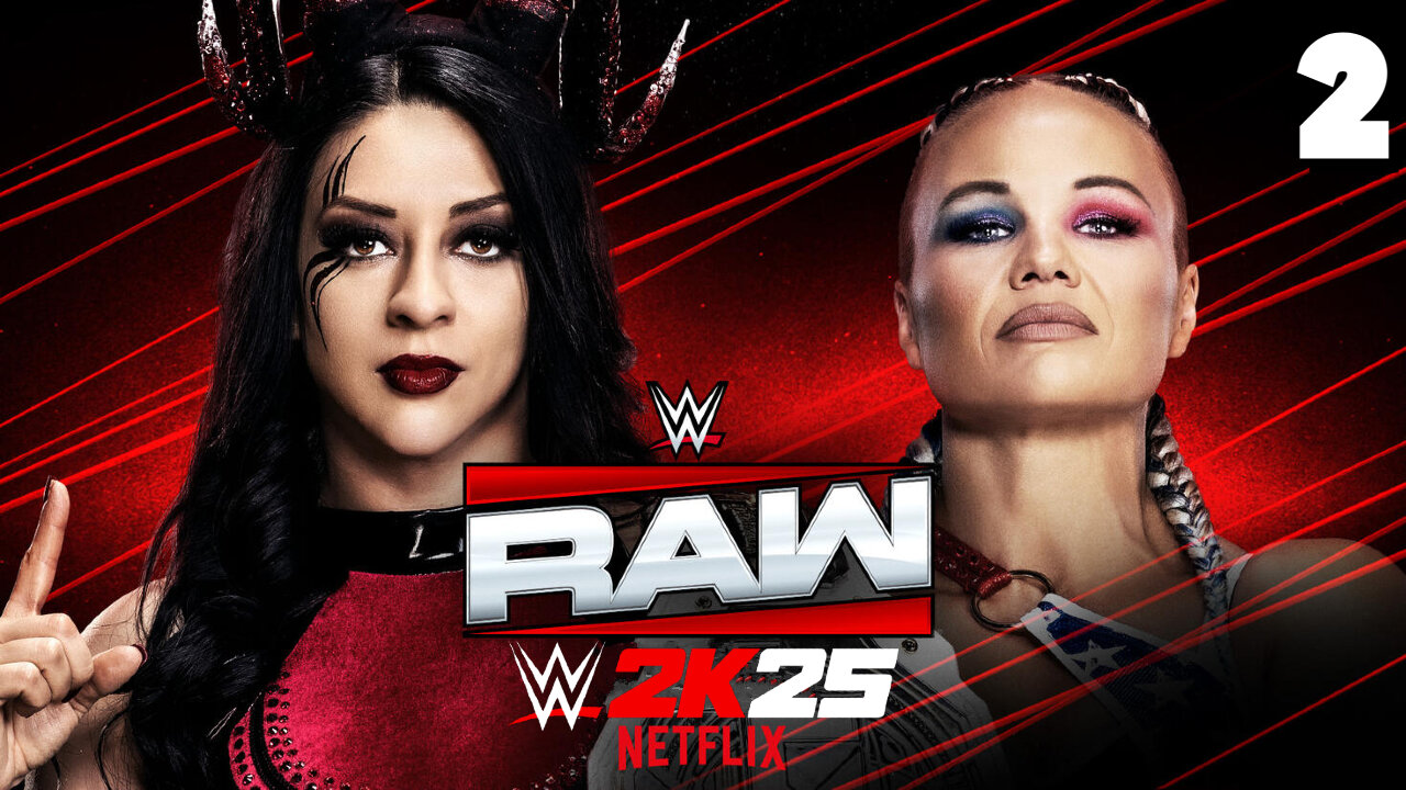 WWE 2K25 Raw April 28th 2025 - Match 2: La Primera is on TOP!