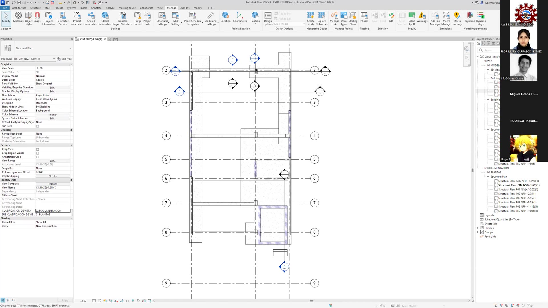 SESIÓN 09 MODELADO BIM CON REVIT ESTRUCTURAS