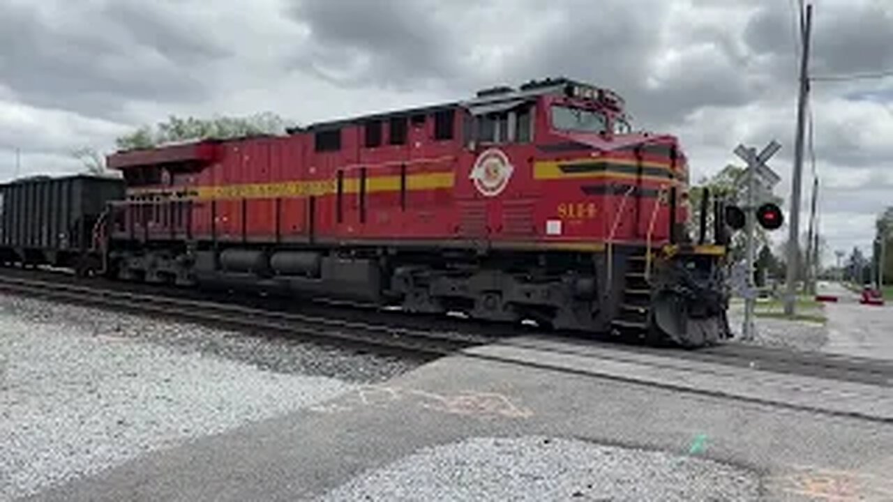 The Original Norfolk Southern Heritage Unit Leading a Westbound Coal Train 04/18/2023