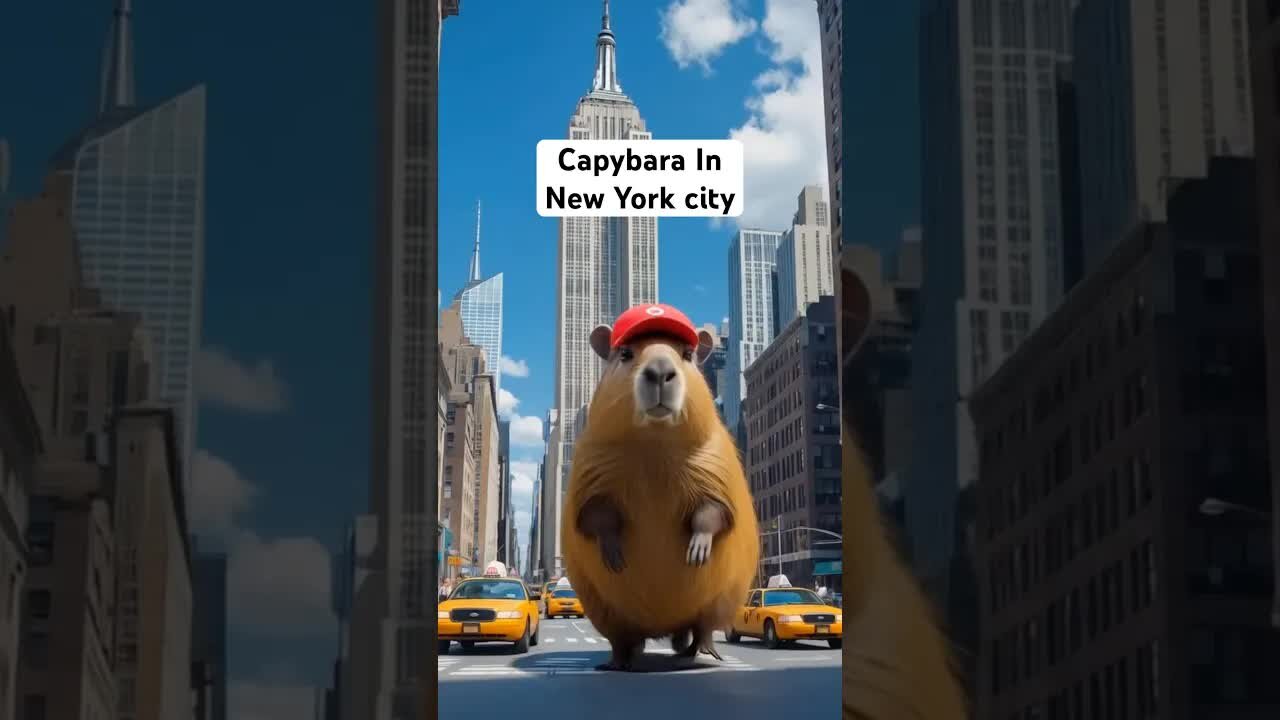 Giant Capybara In New York City 🏙️🤯
