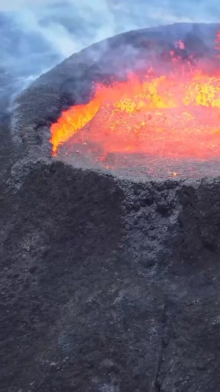 Volcano eruption caught on camera