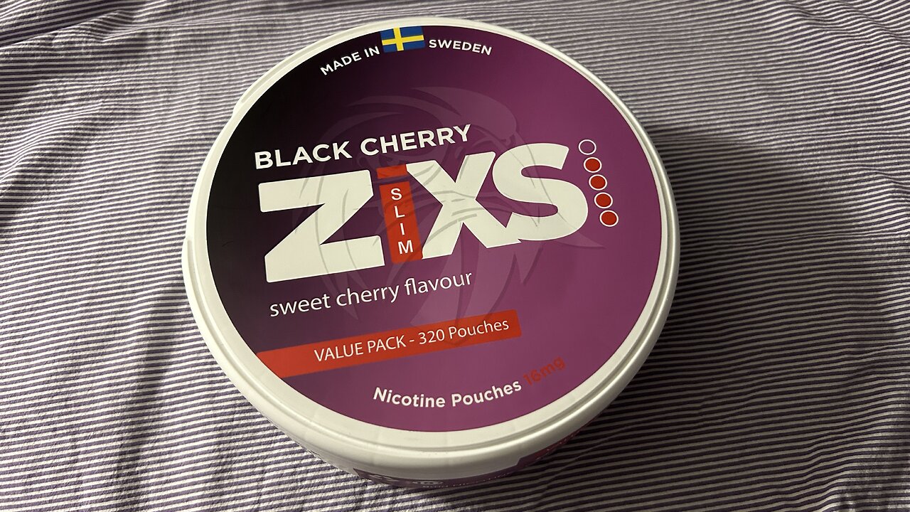 ZIXS Black Cherry (Big Can) Nicotine Pouch Review