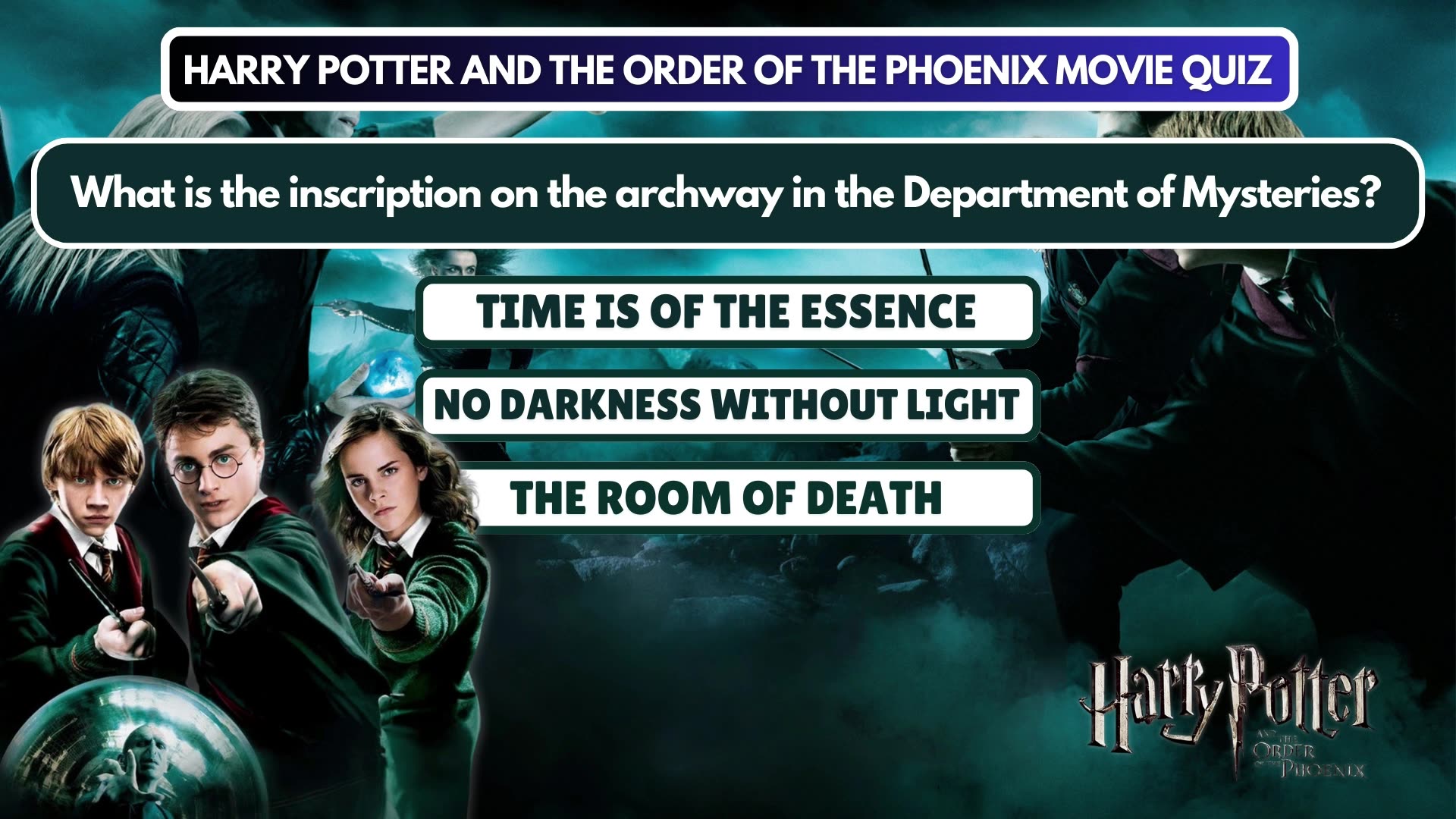 Harry Potter Movie Quiz | Order of the Phoenix True Fans Quiz Edition ...