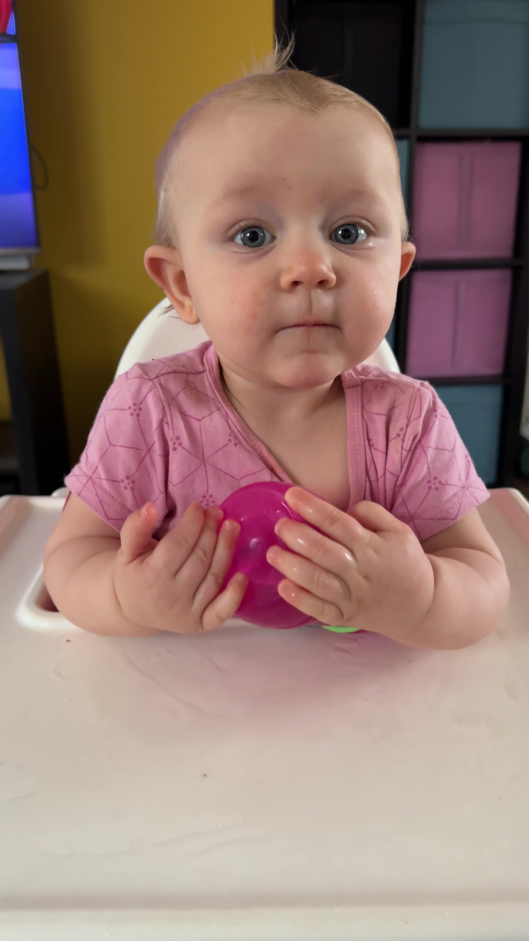 Baby Kayla Playing With Her Bottle | Cute Water Discovery