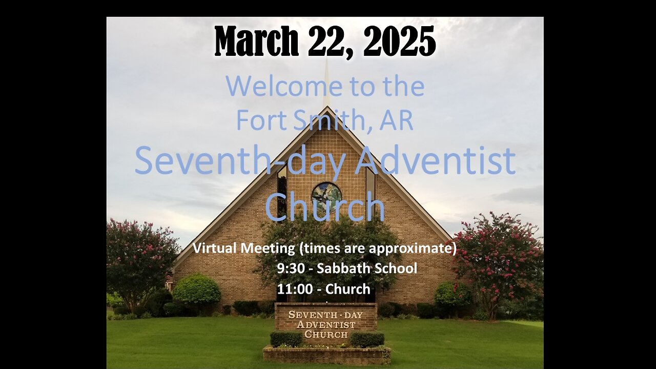 Sabbath School: God’s Love and Justice: TBD / Church: Growing In Christ ...