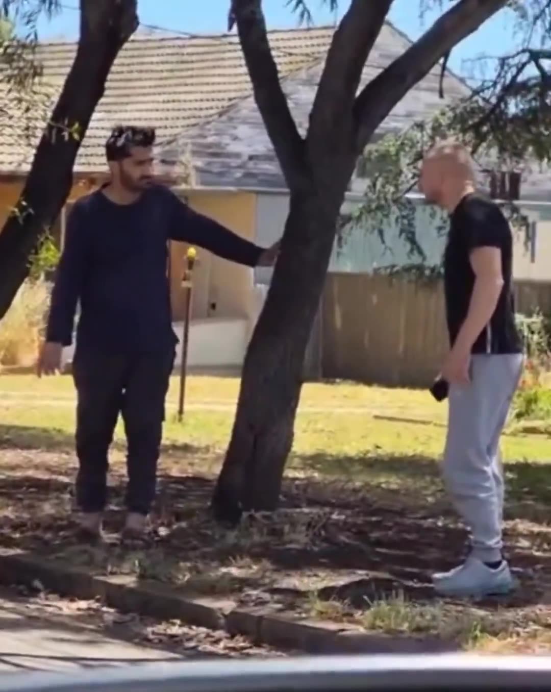 An Australian man catches a usual suspect defecating on street.