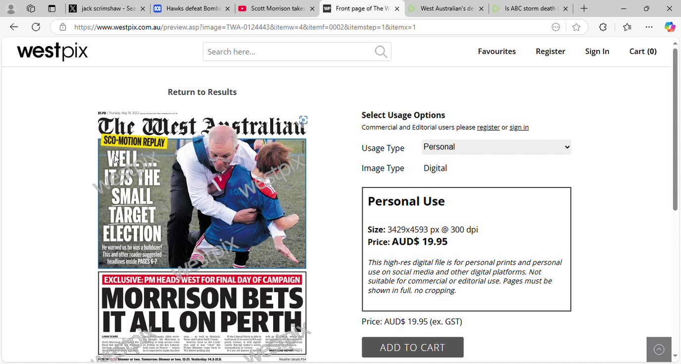 Hawks players' bloody head-on evokes ScoMo's symbolic fall on kid ...