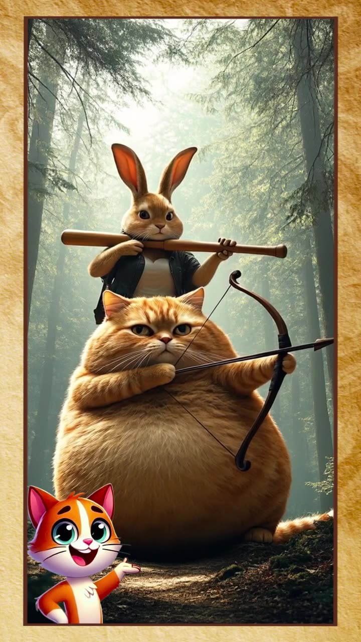 The Archer Cat: A Feline Hunter with a Bow
