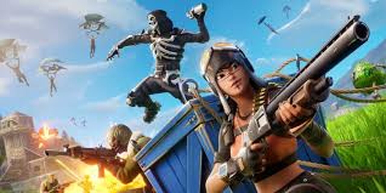 Playing Fortnite and Chilling.